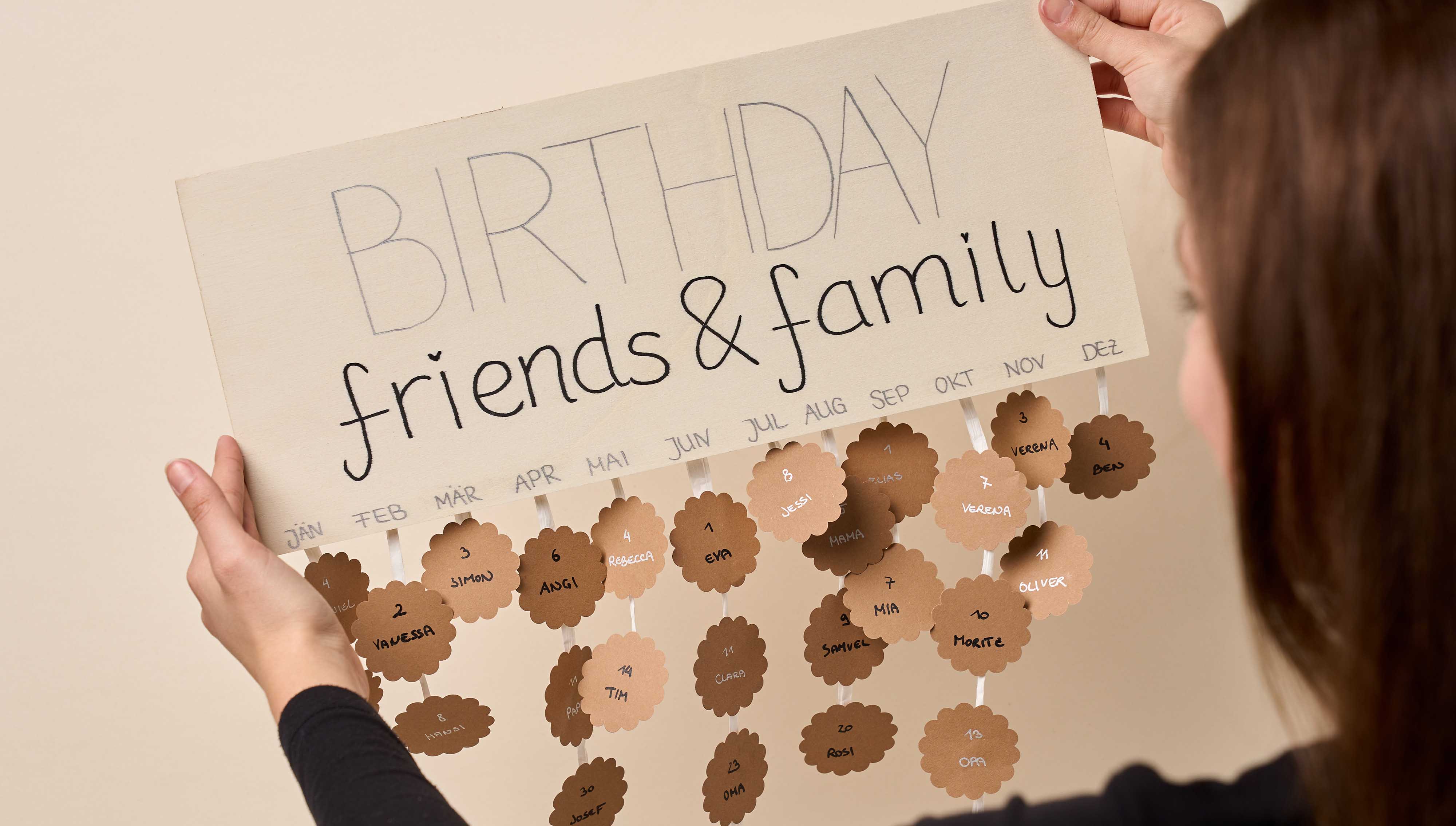 DIY Geburtstagskalender basteln